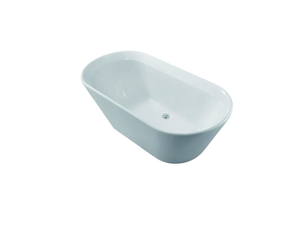 Posh Bristol Freestanding Bath 1560 x 750 x 560mm White - RYVE ...